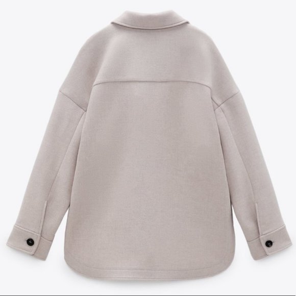 Zara | Jackets & Coats | Nwt Zara Manteco Oversized Wool Blend ...